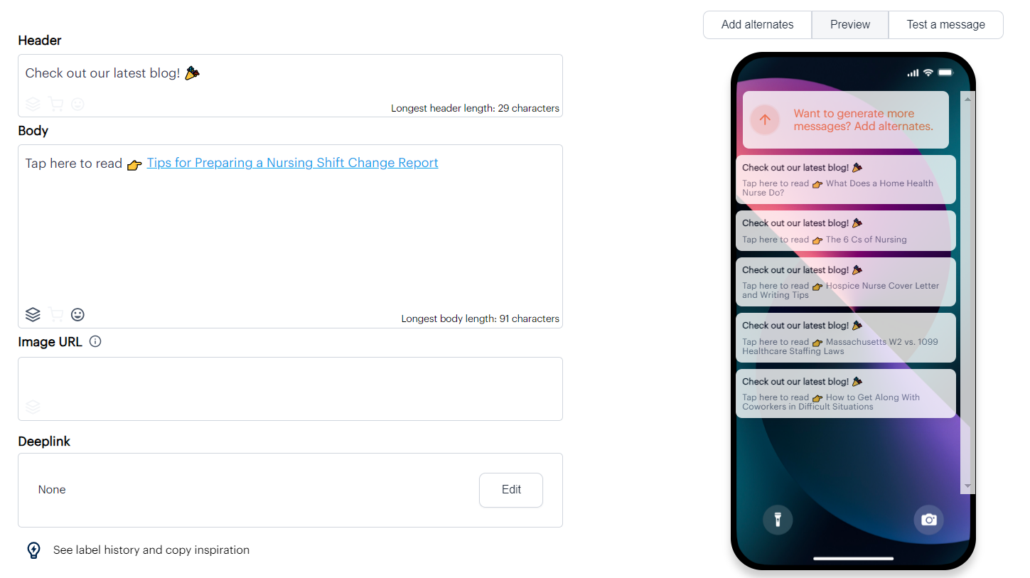 How to integrate app content into your SMS and push notifications